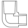 CODO 90º CEMENTAR REDUCIDO PVC C40 | VALCO INDUSTRIAL