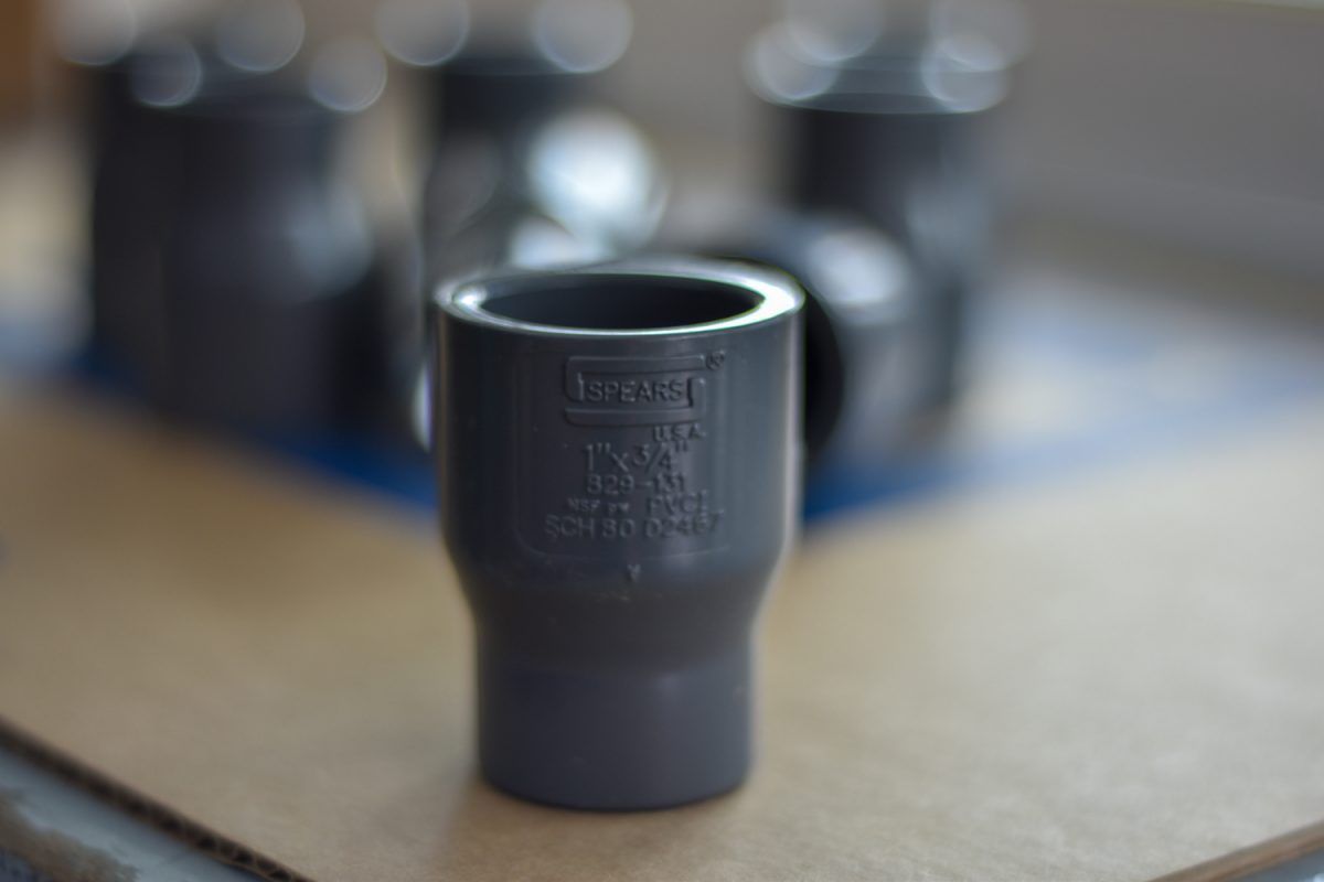 829-131 1X3-4 PVC RED COUPLING SOC SCH80-9 | VALCO INDUSTRIAL