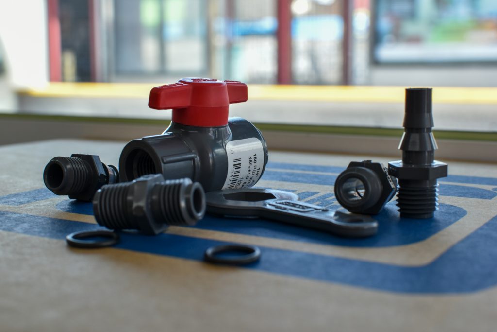 1529-002 PVC LAB VALVE EPDM W-ADAPTER KIT-27 | VALCO INDUSTRIAL