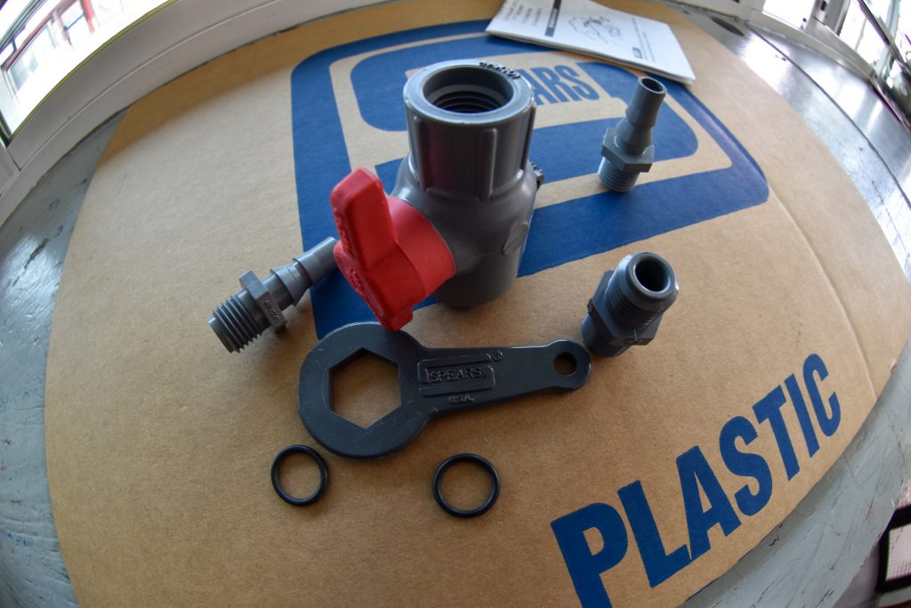 1529-002C CPVC LAB VALVE EPDM W-ADAPTER KIT-5 | VALCO INDUSTRIAL